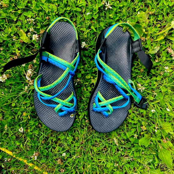 Chaco | Shoes | Womens 7 Chaco Vibram Sandals Yampa Fresh Yellow Blue ...